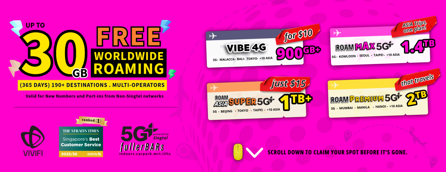 Affordable SIM-Only Plans Singapore | VIVIFI – From $7.70, No Contract, 5G